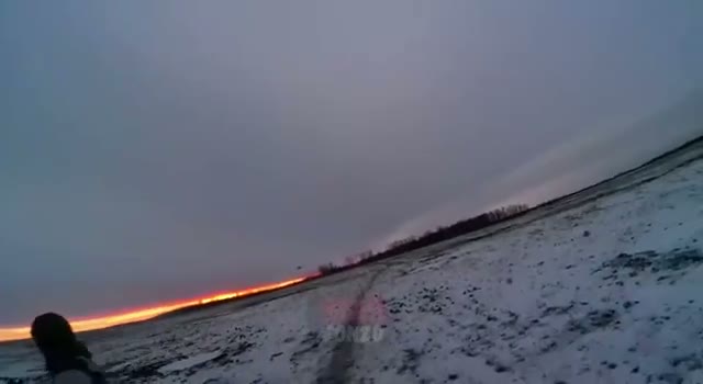 Intense GoPro Moment: Russian Soldiers Evade Ukrainian Drone in Snowy ...