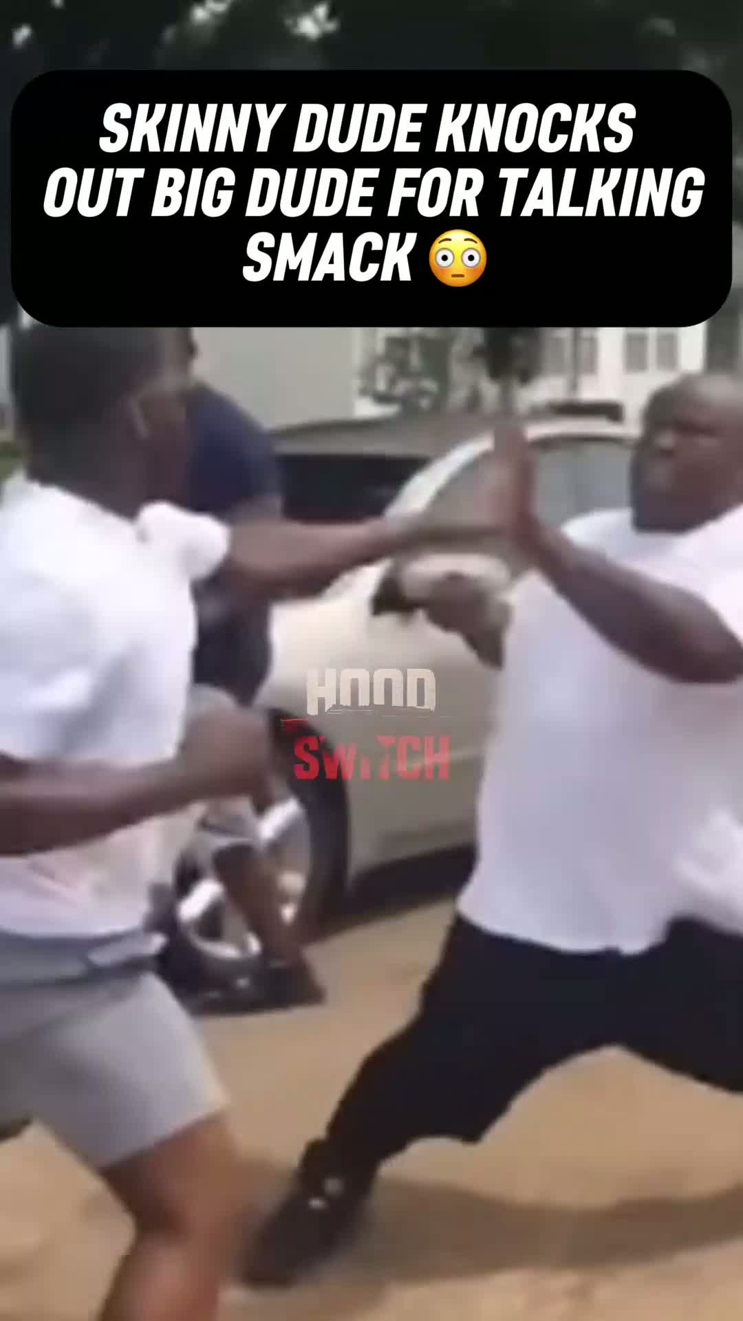 Skinny Man Knocks out Big Guy For Talking Smack #FightCam